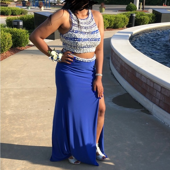 Dresses | Royal Blue 2 Piece Prom Dress | Poshmark